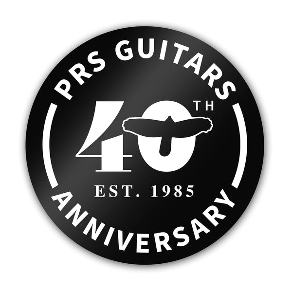 PRS 40th Anniversary Logo Sticker – PRS Parts & Accessories UK